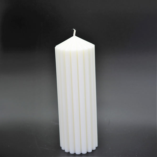 Fluted Pillar Tall PVC Candle Mould - CandleMaking